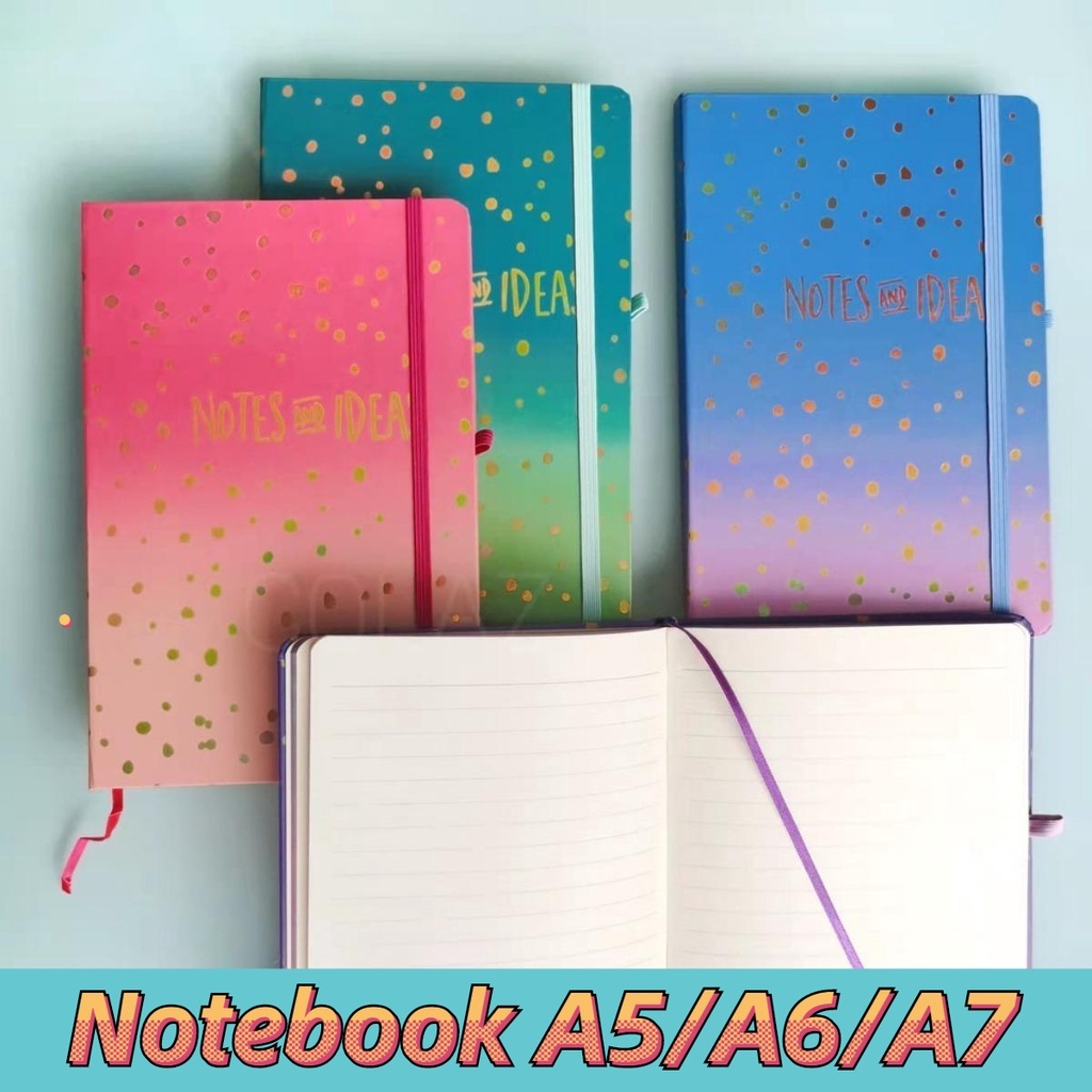 Notebook Hardbound With Elastic Strap Notebook Office School Supplies ...