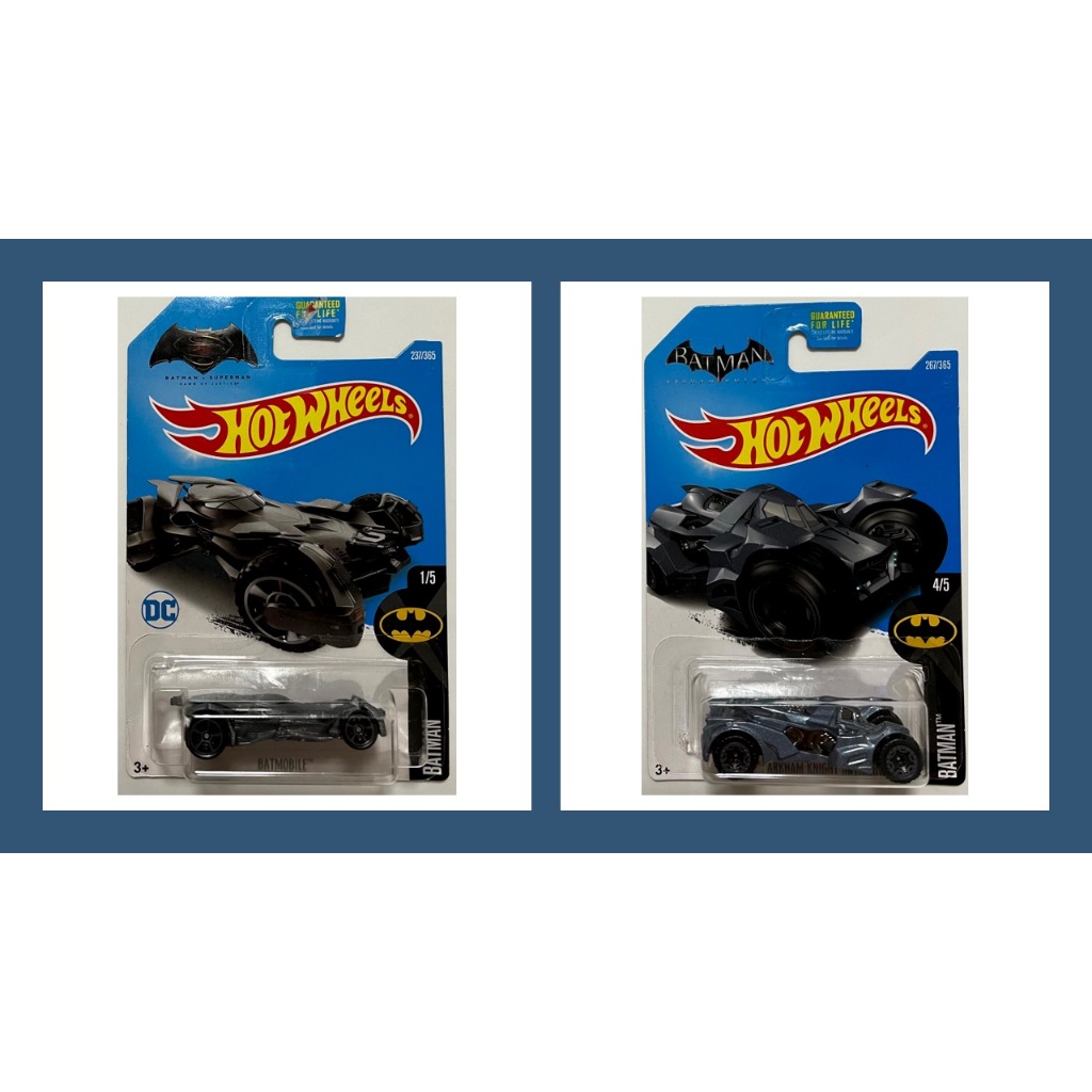 Hot Wheels - Batman Arkham Knight Batmobile Bluish Gray & Batman v ...