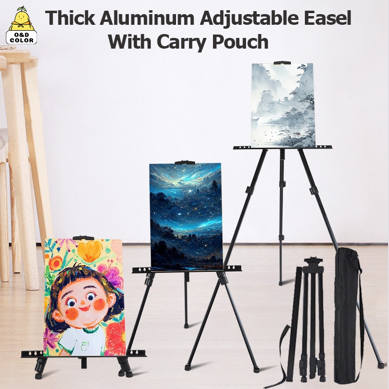 Thick Aluminum Adjustable Easel Folding Painting Display Stand ...