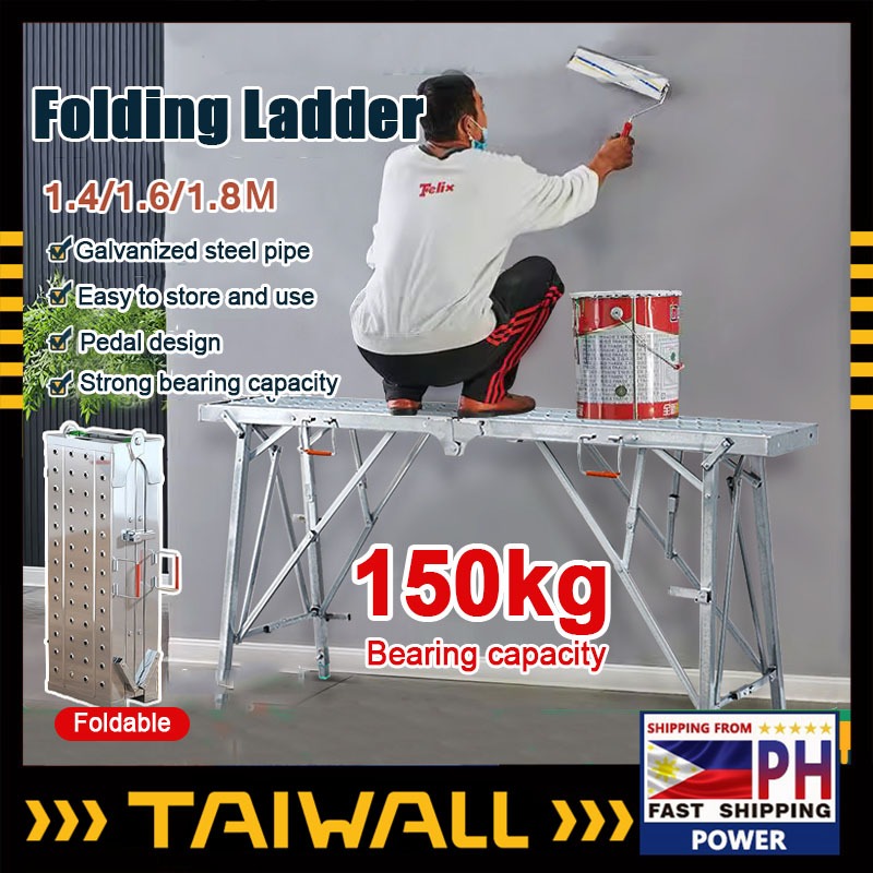 Folding Ladder Platform, Portable Scaffolding, Mobile Stepper, Height ...