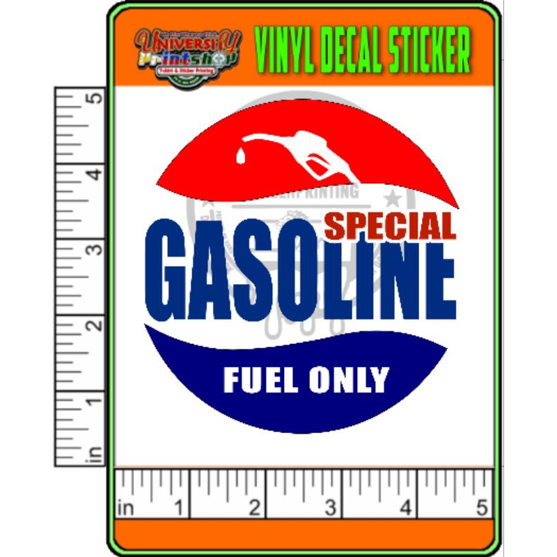 Fuel Tank Decal Sticker Pepsi Inspired Diesel Unleaded Gasoline ...