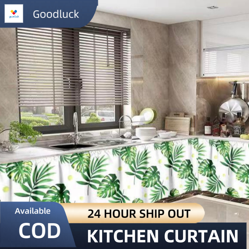 Kitchen Curtain 2025 Lababo kitchen curtain short curtain 150*70cm ...