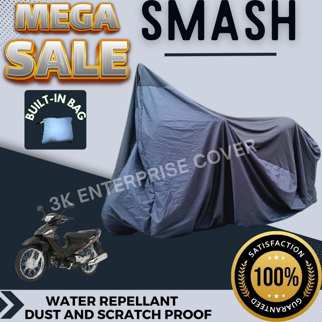 SMASH HIGH QUALITY MOTOR COVER - WATER REPELLANT SCRATCH AND DUST PROOF ...