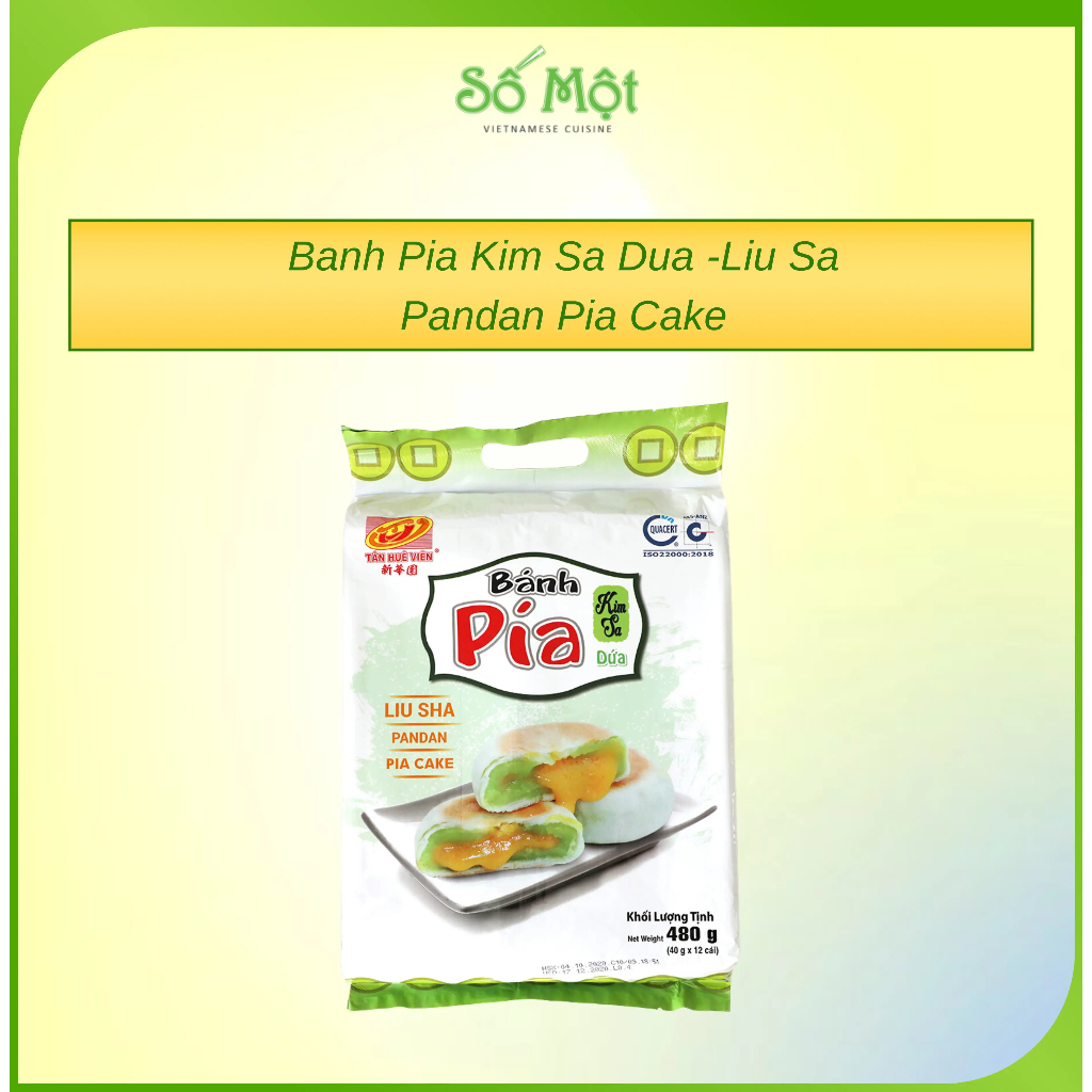 Imported Vietnamese Goods Banh Pia Kim Sa Dua -Liu Sa Pandan Pia Cake ...