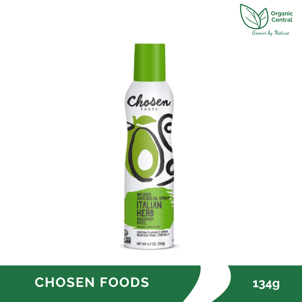 Chosen Foods Infused Avocado Oil Spray Italian Herb Rosemary Basil 134g ...