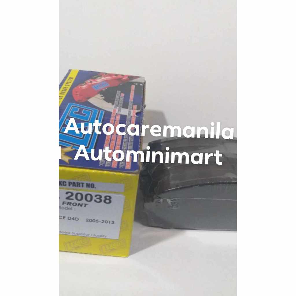 LKC BRAKE PADS TOYOTA HI ACE D4D 2005-2017 FRONT LK-20038 SET / 4 PCS ...