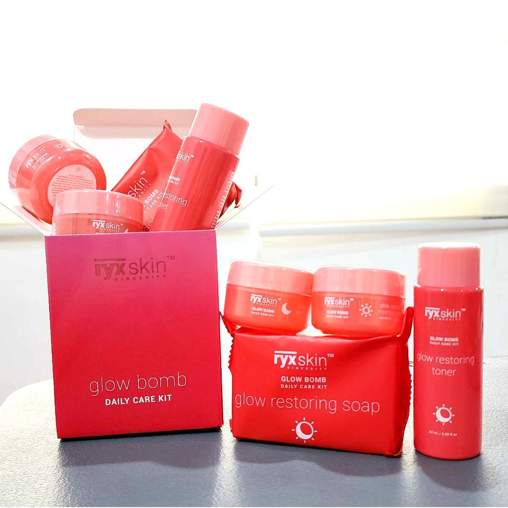 RYX Sincerity GLOW BOMB DAILY CARE KIT / Glowbomb Clearbomb | Shopee ...