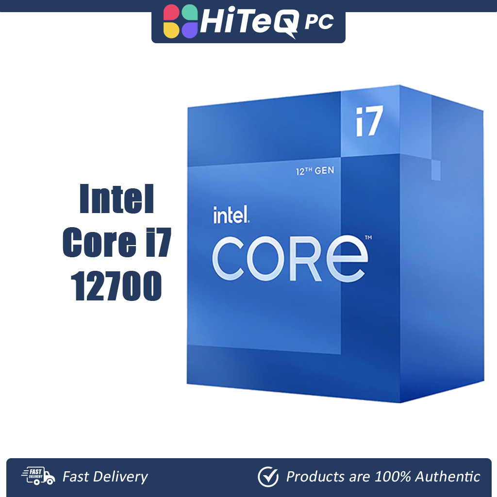 HiteqPC | INTEL CORE I7-12700 2.10GHZ/12C/20T/25MB/S1700/TRAY TYPE (W ...