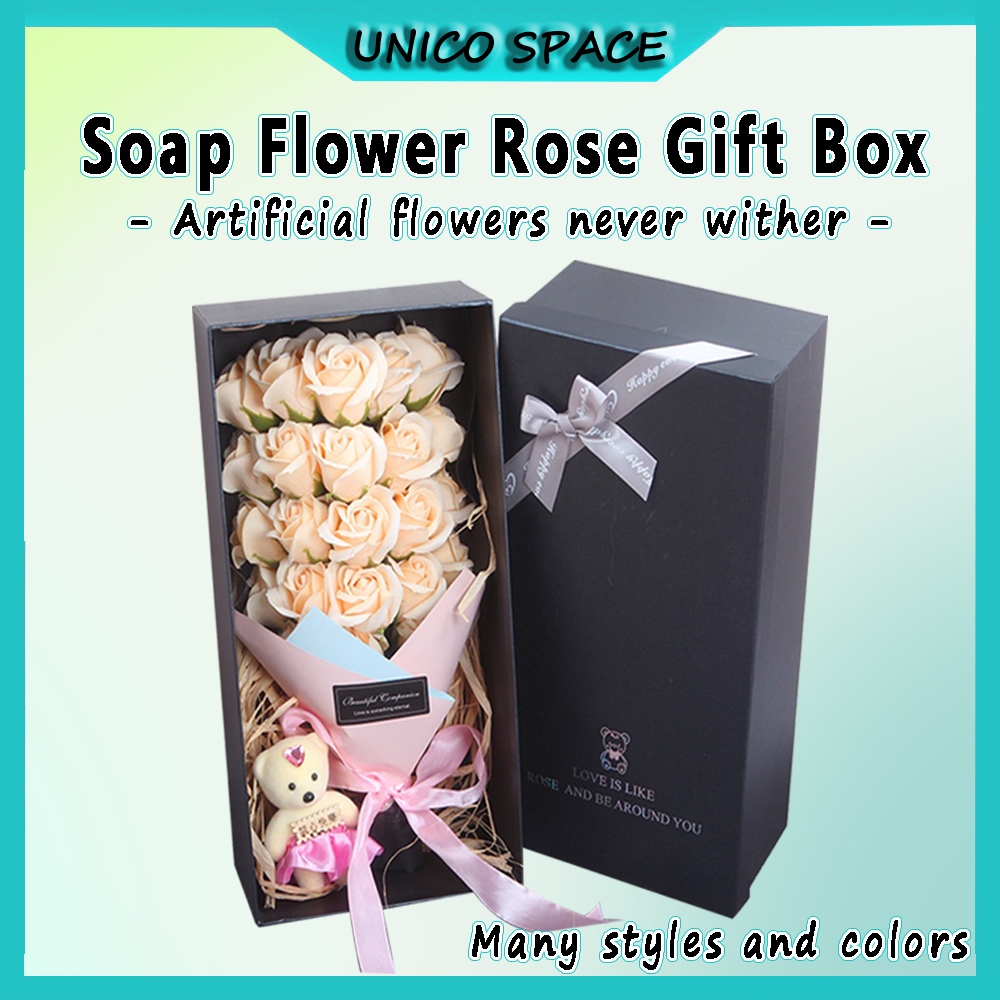 Soap Flower Rose 99 Roses Gift Box Explosive Birthday Gift For ...