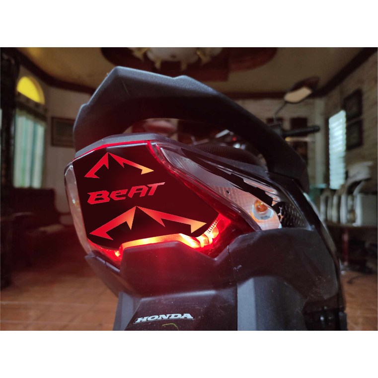 Honda Beat FI 2023 Model V3 Tail Light Sticker Decal BeAT Design ...