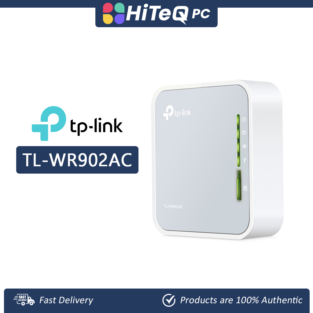 HiteqPC | TP-LINK TL-WR902AC AC750 Mini Pocket Wi-Fi Router | Shopee ...