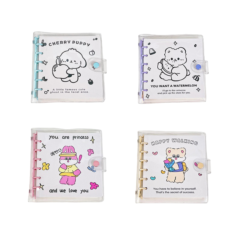 Cute Cartoon Design Student Diary with Loose Leaf Grid Pages and ...