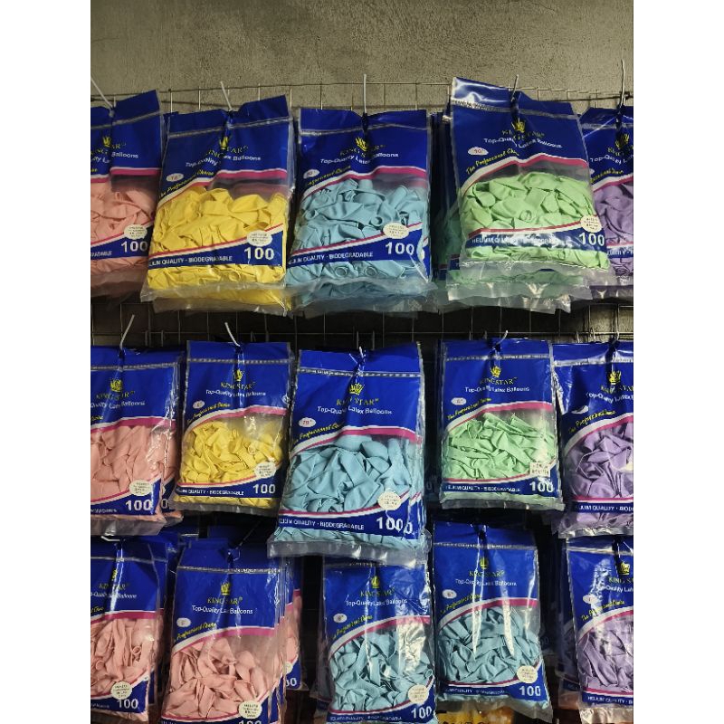 King Star Pastel/Macaroon Party Balloons 6" and 10" Available (100pcs ...
