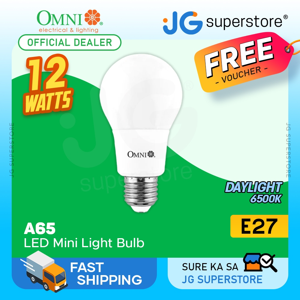 OMNI LED Lite A65 Mini Light Bulb 12W 220V E27 Base with 6700K CT ...