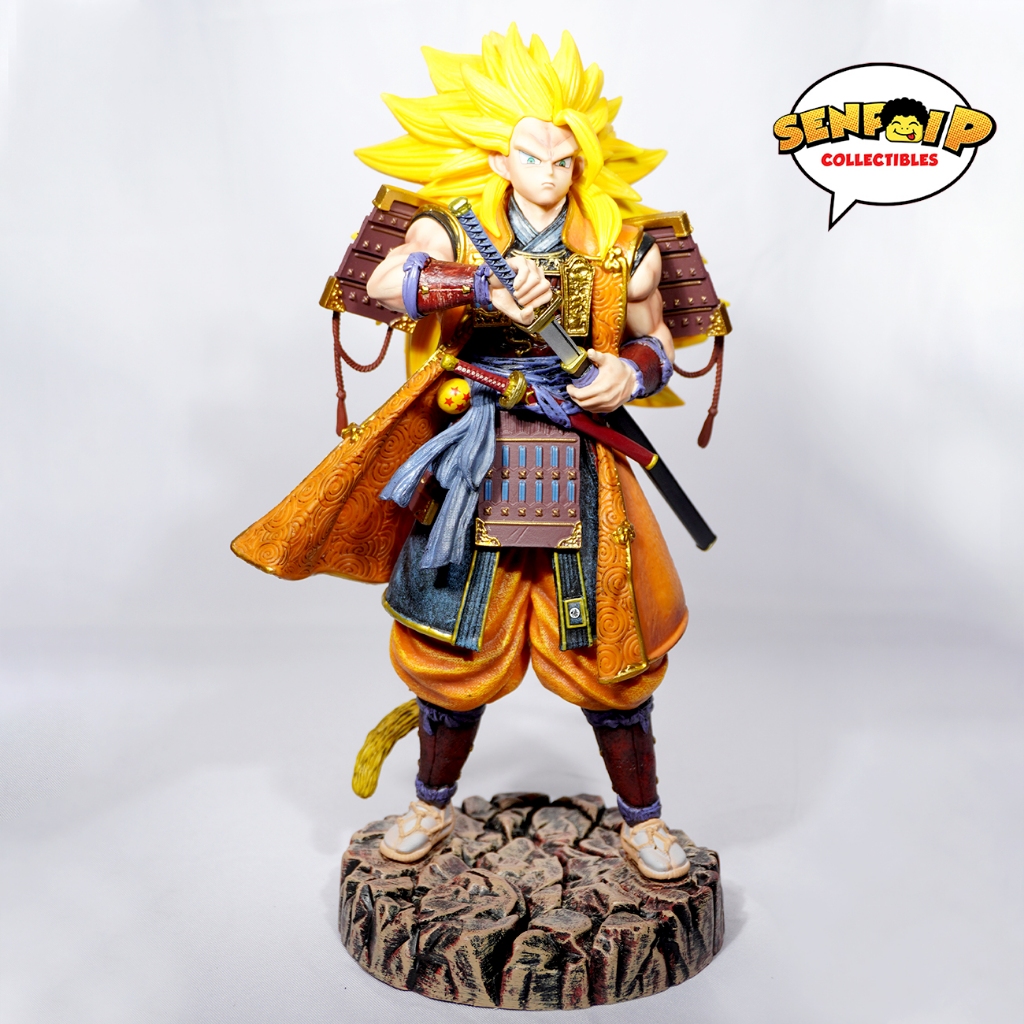 HQKO Dragonball Samurai Super Saiyan 3 Goku Action Figure | Shopee ...