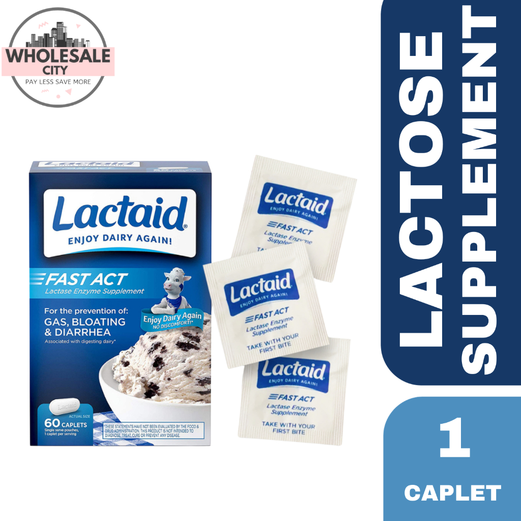Lactaid Fast Act Lactose Intolerance Relief 1 CAPLET | Shopee Philippines