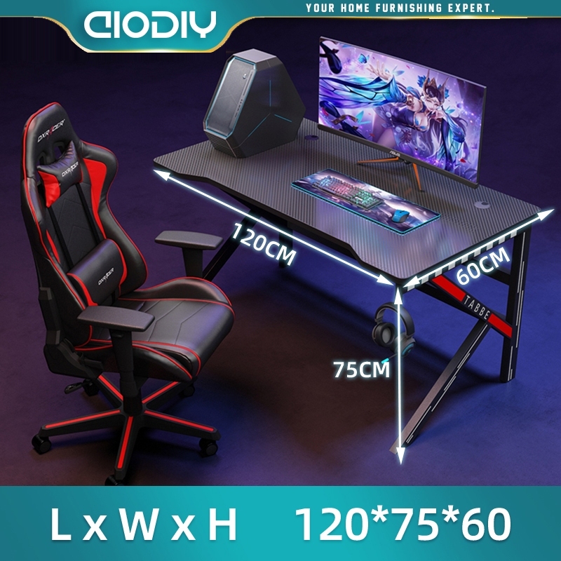 140cm Computer Desk Desktop 120cm Modern Game desk 100cm Home Office Computer Desk PC Gaming ...