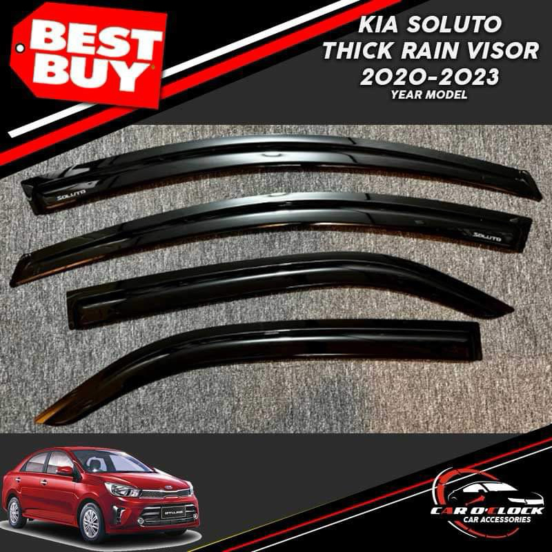 Kia Soluto 2020 - 2024 Thick Rain Visor | Shopee Philippines