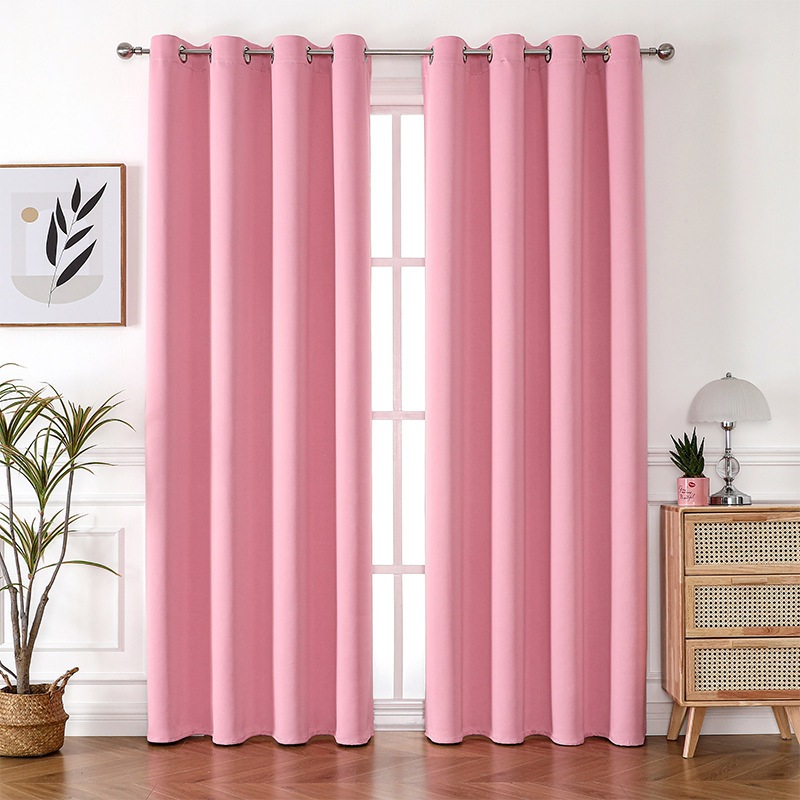 1 PC Bedroom Living Room Blackout Curtains Solid Colour 140x160cm ...