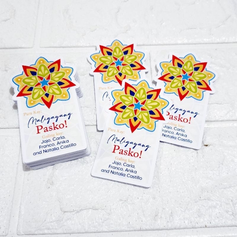 Personalized Custom Cut Christmas Gift Tag | Shopee Philippines