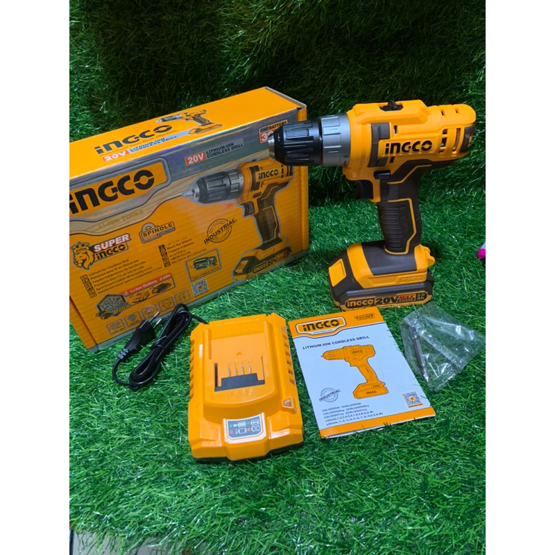 ingco Lithium -ion Cordless Drill 20v - CDLI200518 | Shopee Philippines
