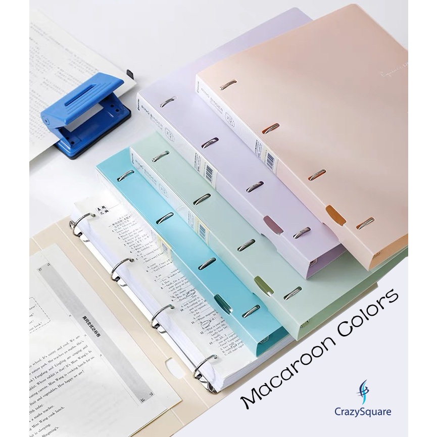 CSQUARE A4 SIZE MACAROON COLOR 4D RING FILE BINDER FOLDER FOR SCHOOL ...