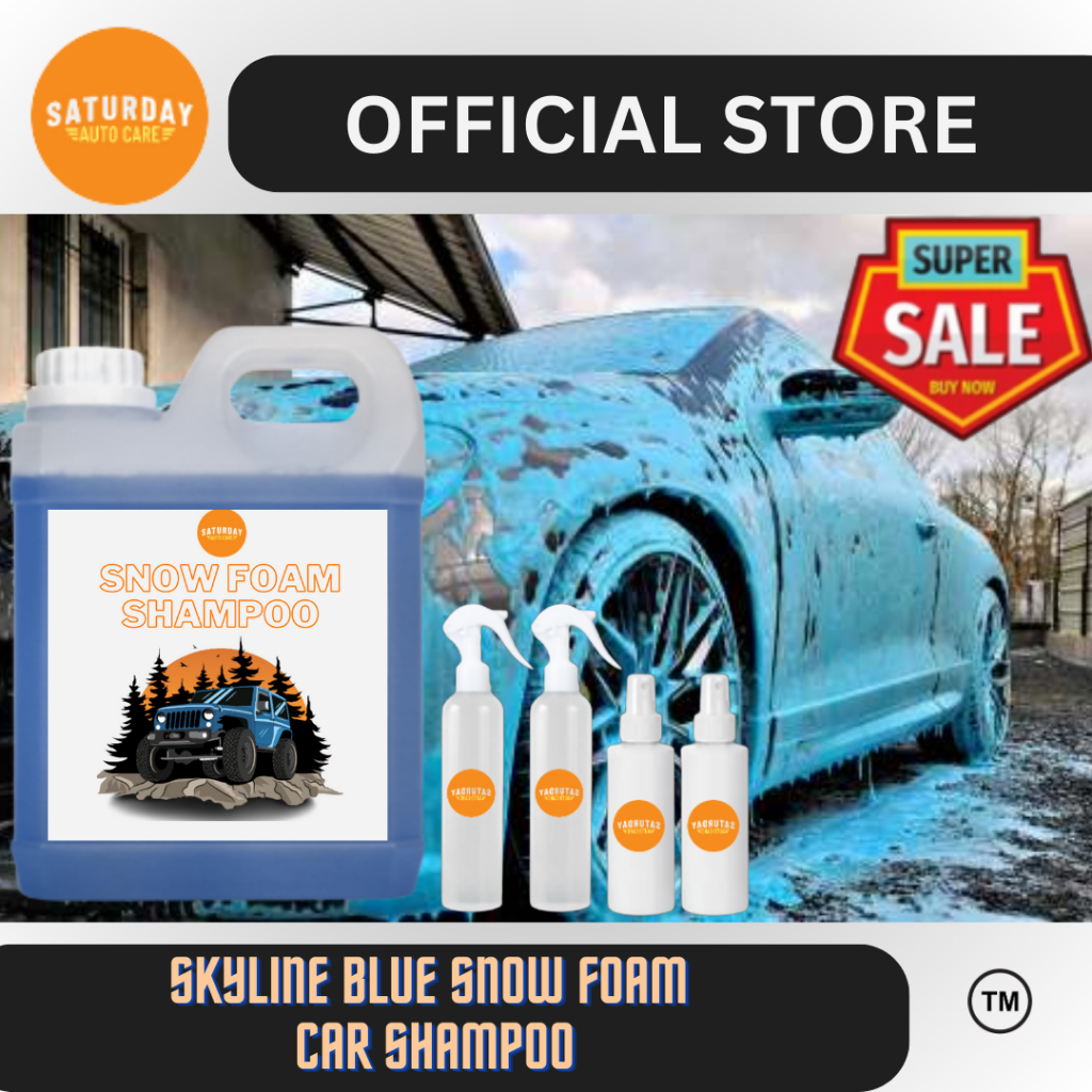 Blue Colored Bubbles. Blue Color Car Shampoo Snow Foam Wax Car Shampoo ...