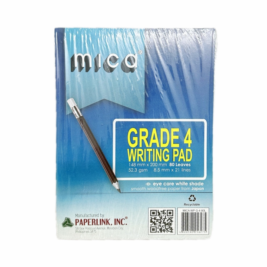 10PADS MICA Intermediate Pad Grade1 Grade 3 Writing pad | Shopee ...