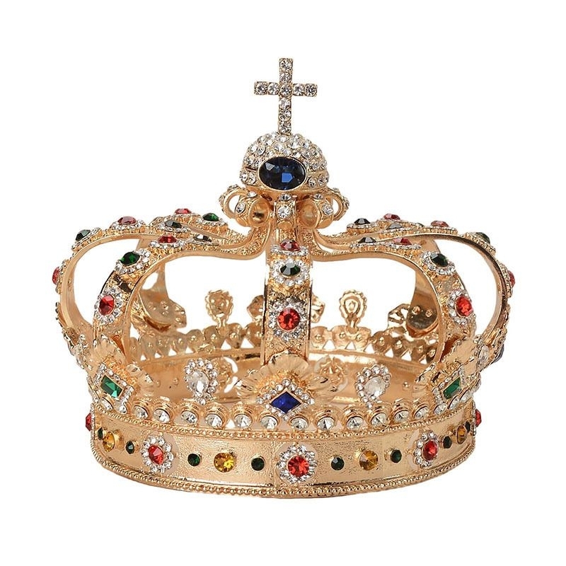 JP101 Bride Crown retro alloy headdress men's ball cross-border direct ...