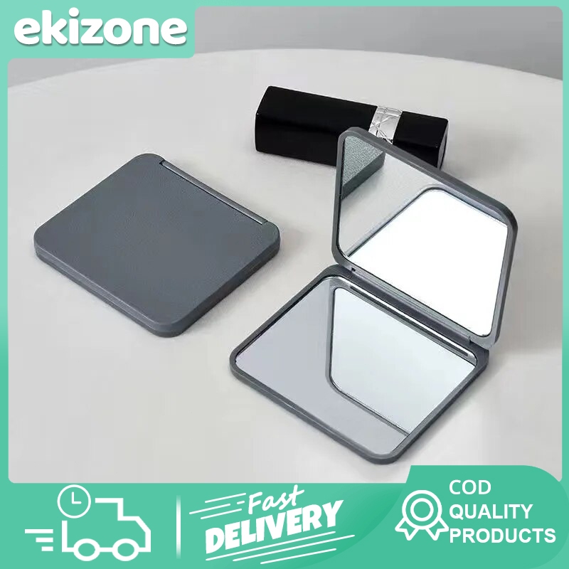 7.2*6.6cm Square Folding Makeup Mirrors Portable Double-sided Flip ...