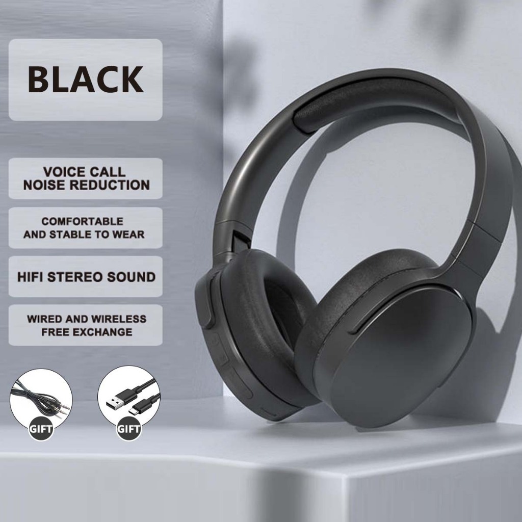 MKEPS P2961 Bluetooth Headphones Wireless Headphone Noise Cancelling ...