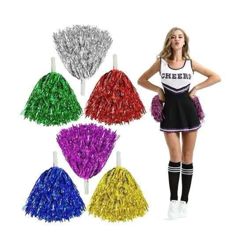 2pcs/set Cheerleading Pompoms Design Cheer Sold Pair 1 Pair Small Size ...