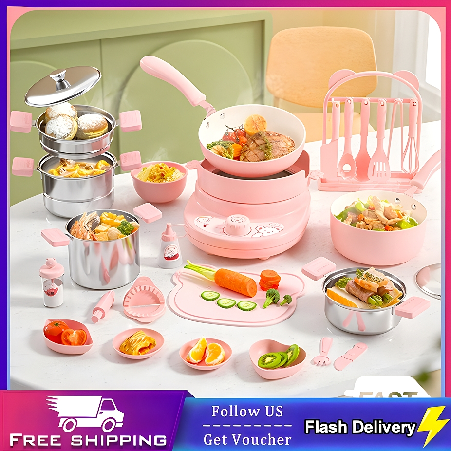 Cooking Set Toys Real Mini For Kids Kitchen Set Toys for Kids Girls ...