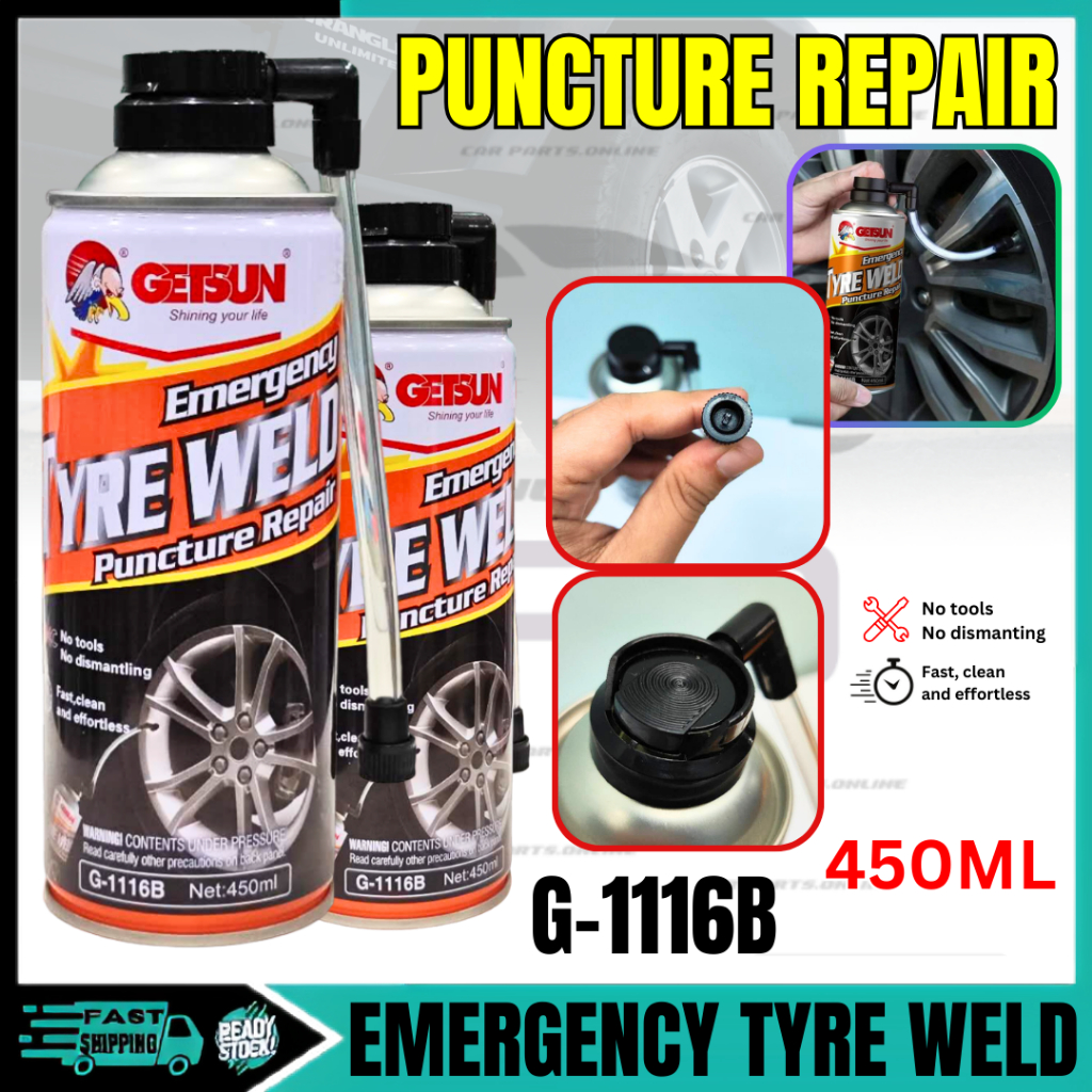 CPO (10702) GETSUN Emergency Tyre Weld Puncture Repair for Car Tubeless ...