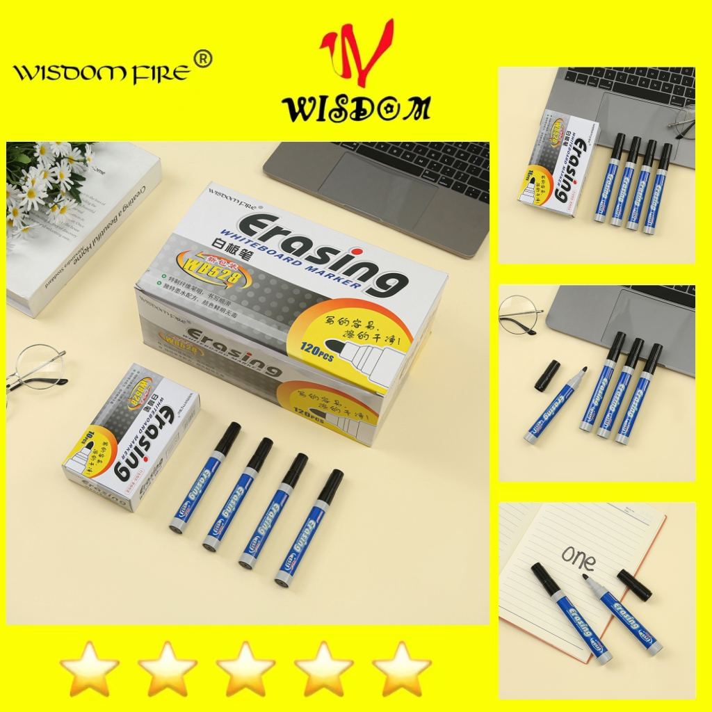 WISDOM 528 whiteboard marker（10's）SCHOOL SUPPLIES/Giveaways | Shopee ...