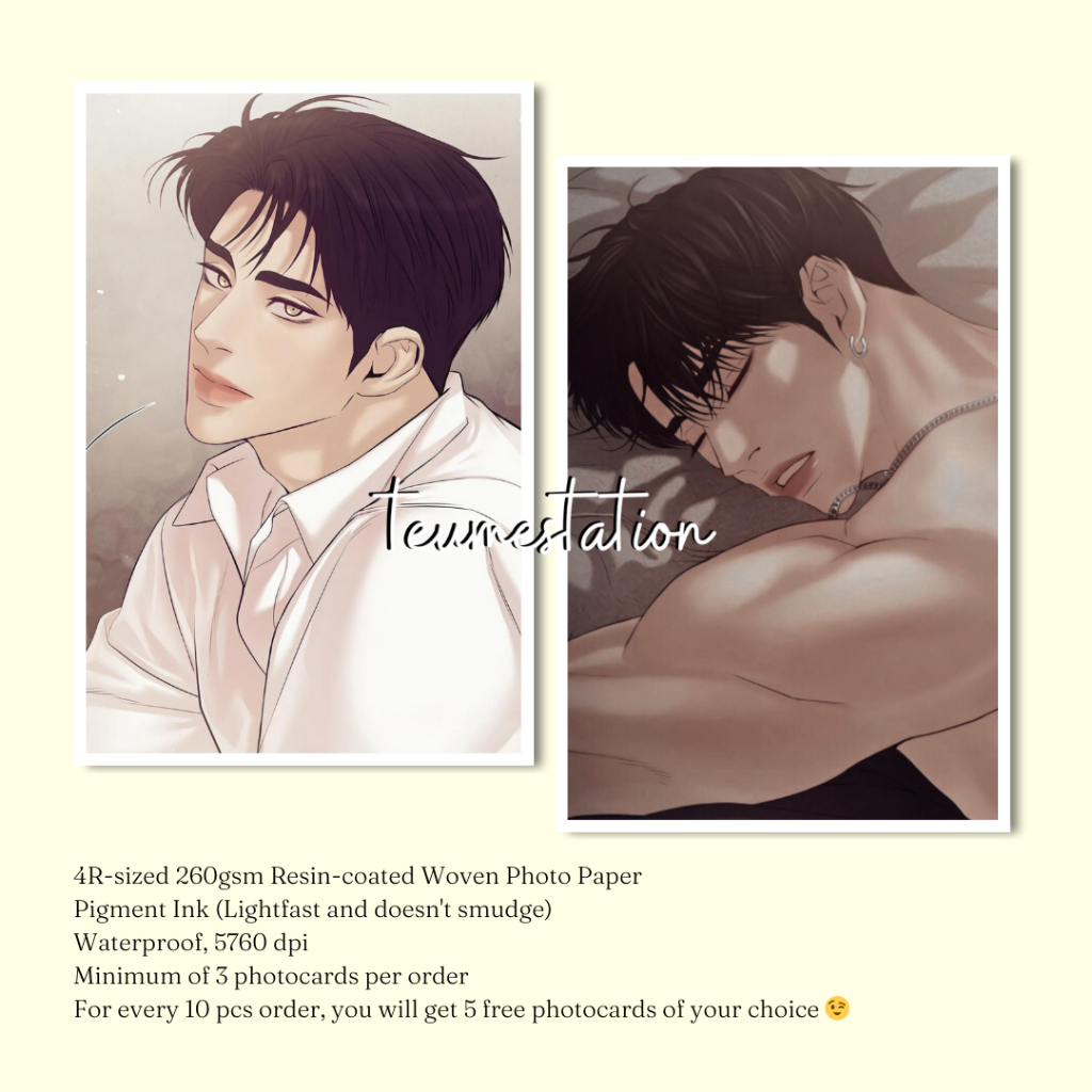 Pearl Boy BL Manhwa 4R Photocards (3 pcs. minimum per order) B02 ...