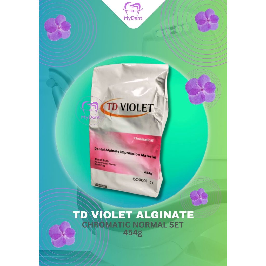 TD VIOLET DENTAL ALGINATE CHROMATIC NORMAL SET 454g | Shopee Philippines