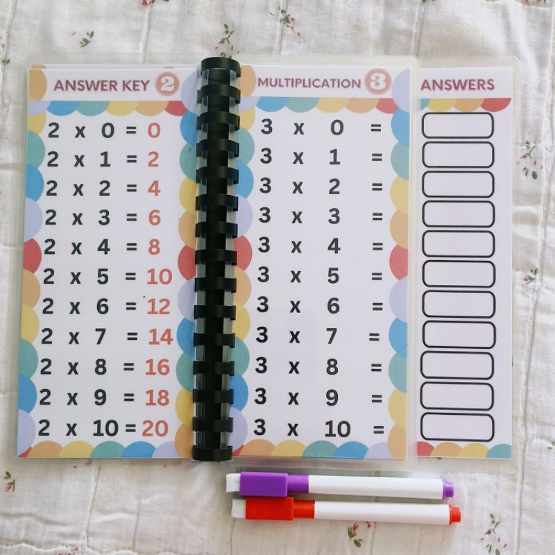 Multiplication Booklet (1-10) | Shopee Philippines