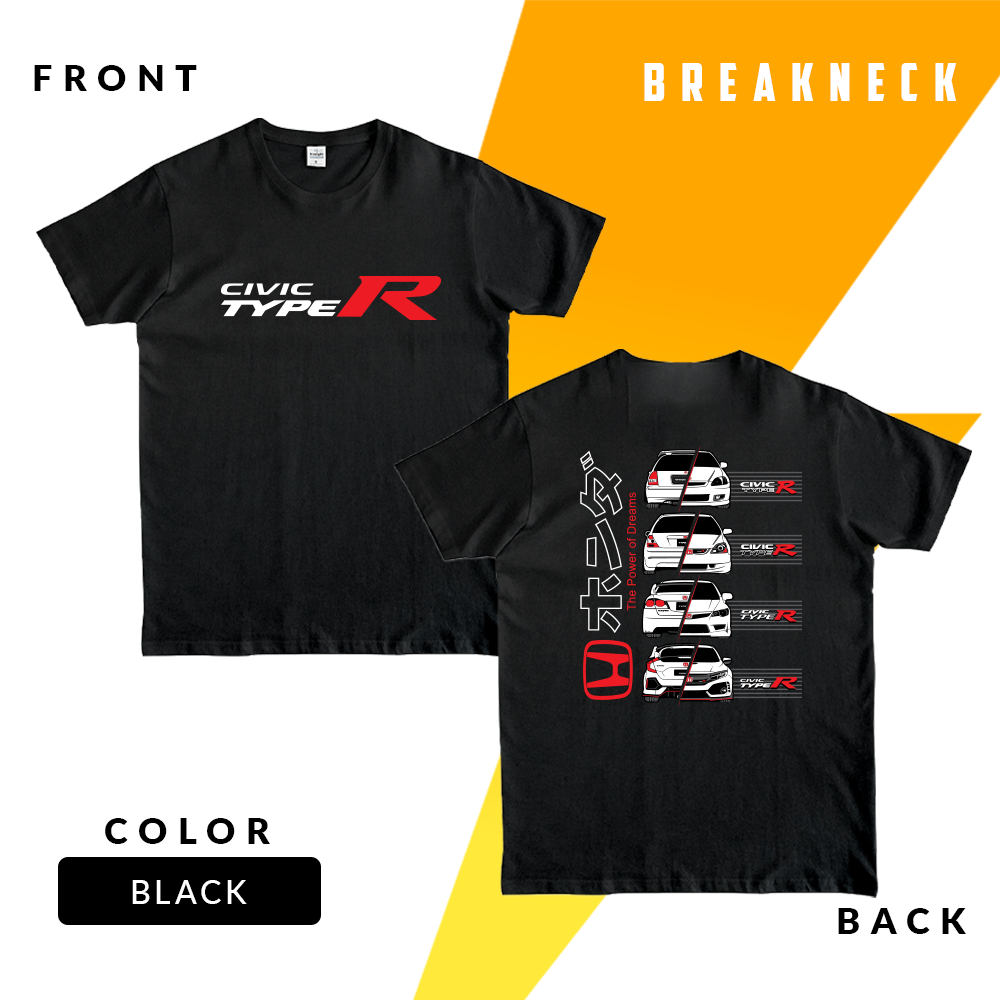 Honda Civic All Type R - JDM Racing Automotive T-Shirt (Honda ...
