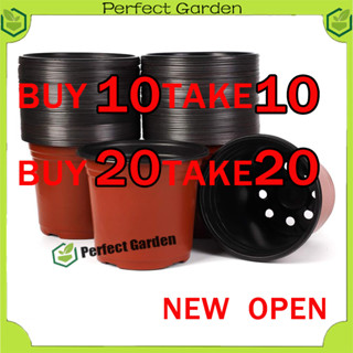 BUY 10 TAKE 10 Plastic Flower Pot Seedlings Plant Nursery Pots For ...