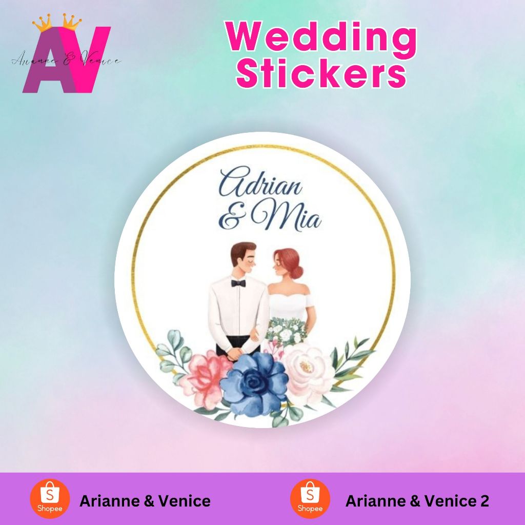 Customized Wedding Stickers Transparent Envelope Sticker Seal Souvenir ...