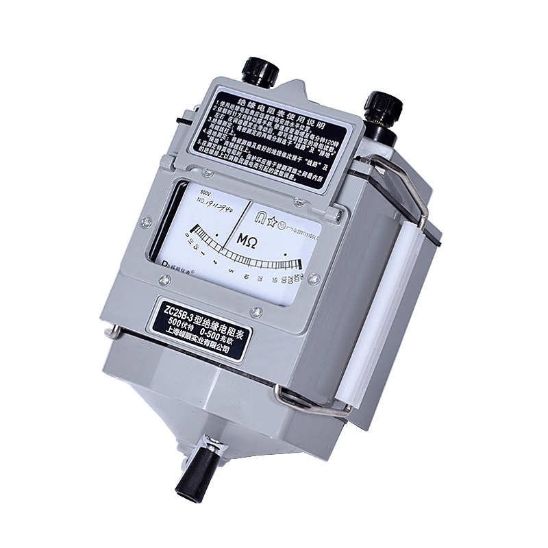ZC25-3 0- 500MΩ 500V Megger Meter Insulation Tester Resistance Meter ...