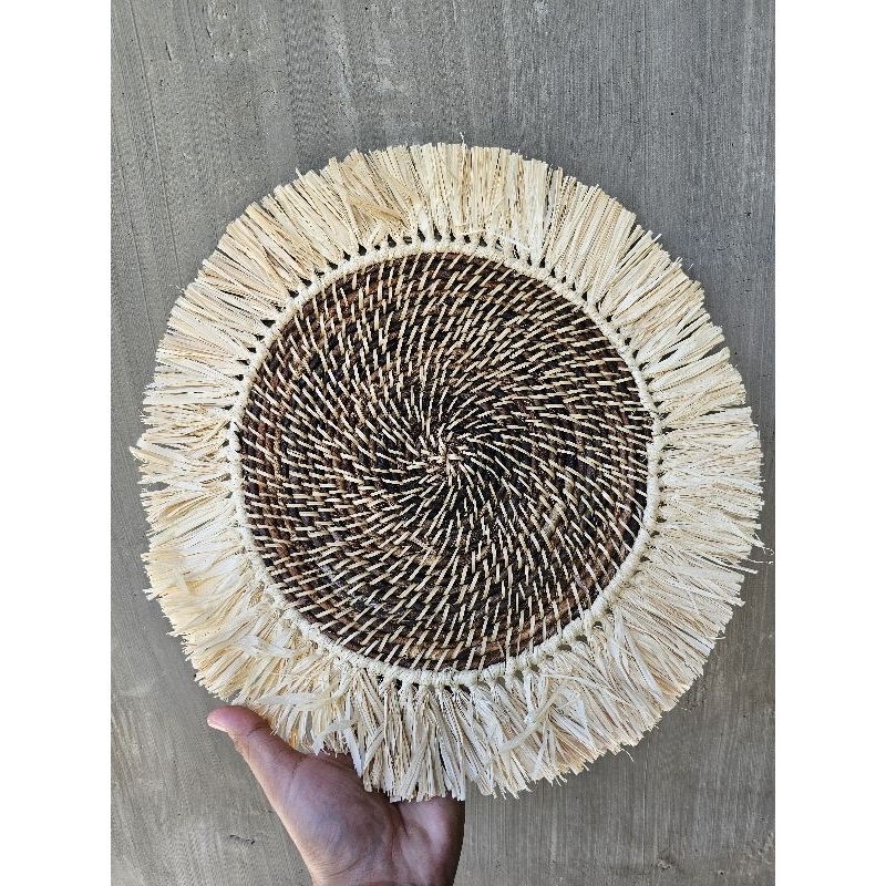 Native Abaca placemat with Rafia | Shopee Philippines