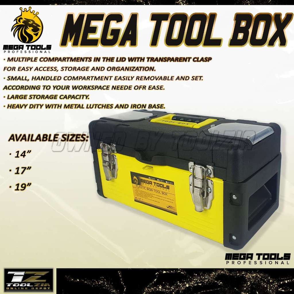 MEGA Tool Box 14"/17"/19" | Shopee Philippines