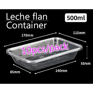 (10pcs) RE500 Microwavable Plastic Container / Food Container / Food ...