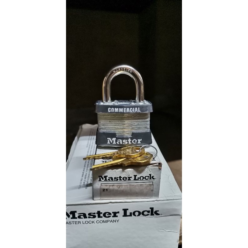 Master Lock Padlock Laminated Steel Zinc Body #21D 1-3/4" ( 8mm ...