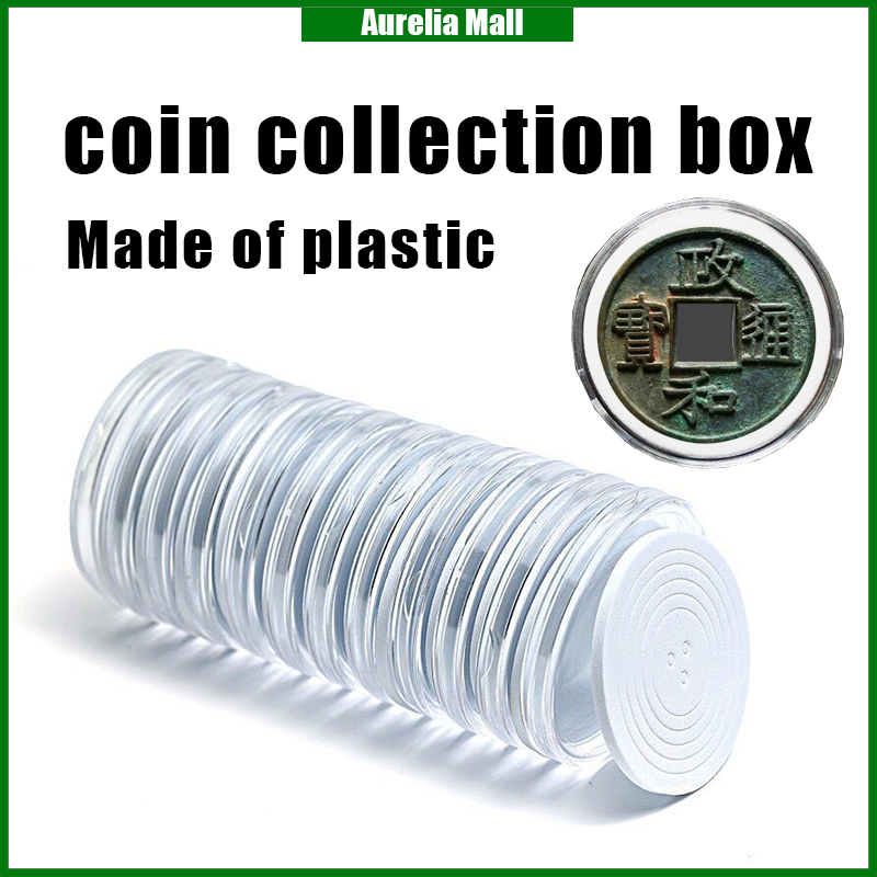 One Box/20 Pcs Coin Storage Box Coin Collection Box Coin Collection ...