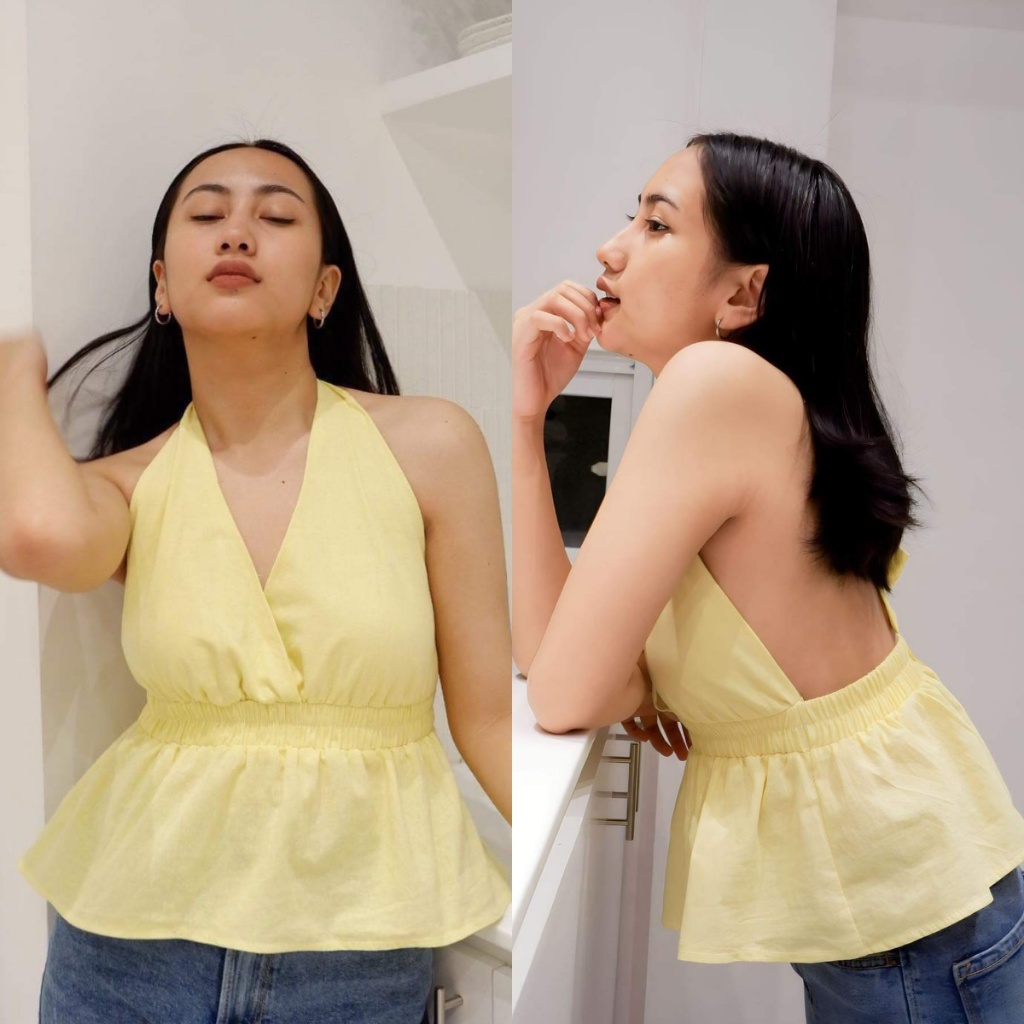 Juliette Backless Top | Dominique & Co. | Shopee Philippines