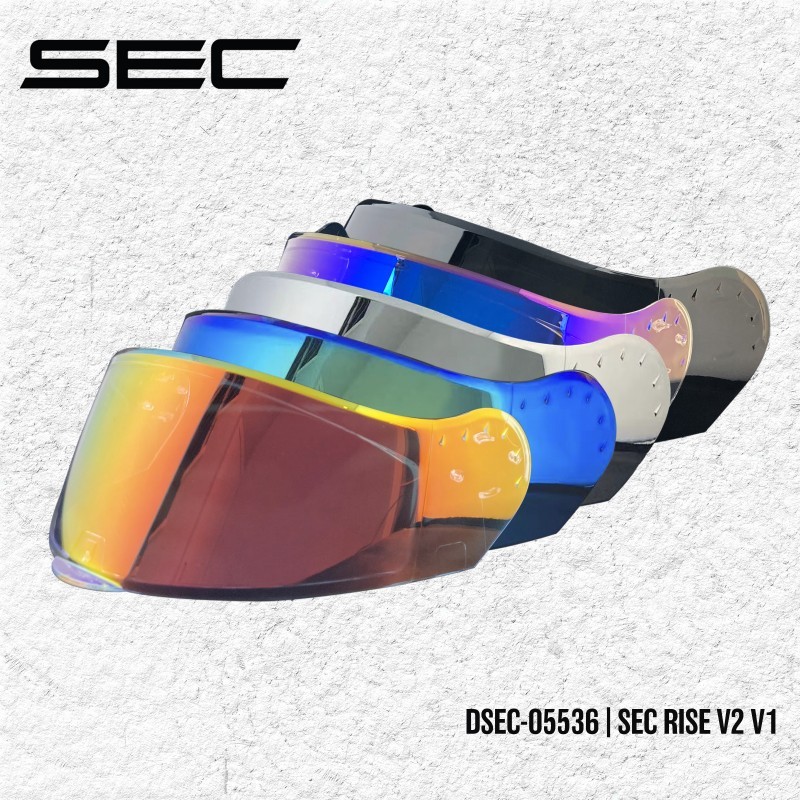 SEC RISE V1/RISE V2 VISOR/LENS REVO LENS Red | Shopee Philippines