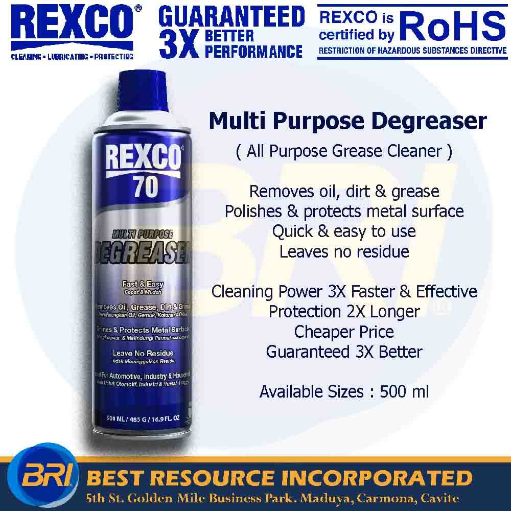REXCO Cleaning Lubricating Protecting Rexco 70 Multi Purpose Degreaser ...